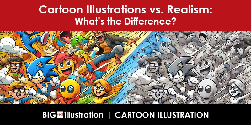 Cartoon Illustrations vs. Realism: What’s the Difference?