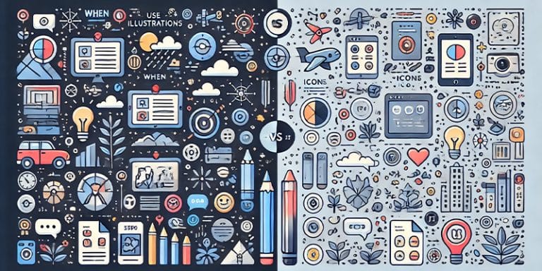 Illustration vs. Icon Design: Understanding the Key Differences