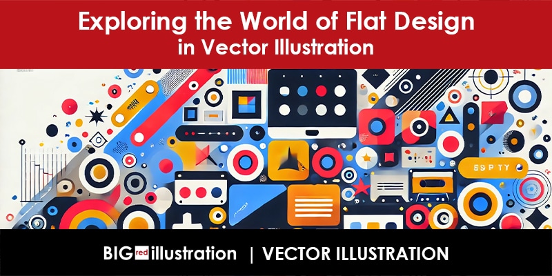 Exploring the World of Flat Design in Vector Illustration