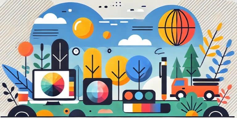 Exploring the World of Flat Design in Vector Illustration