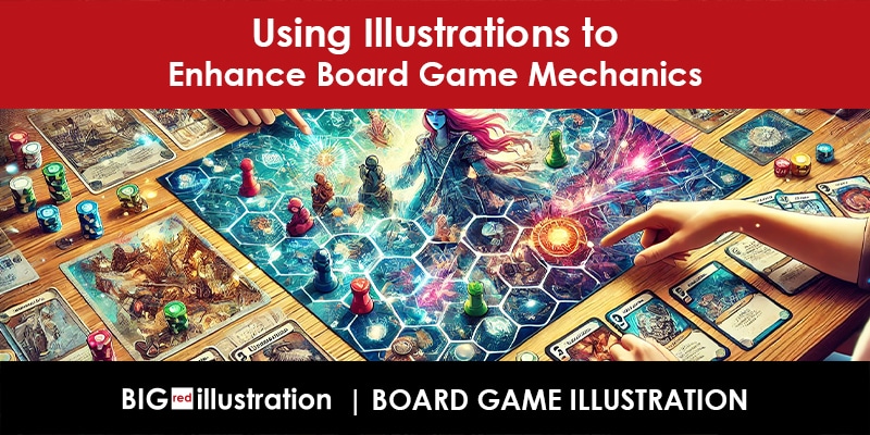 Using Illustrations to Enhance Board Game Mechanics